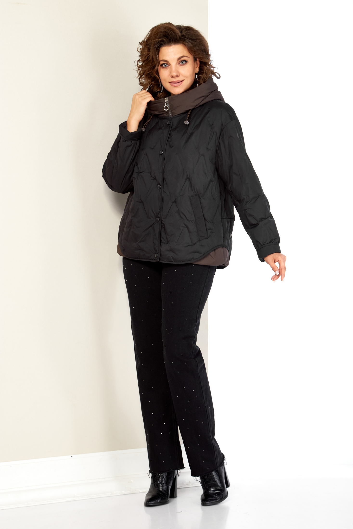 Куртка 2193 черный Shetti купить в интернет магазине | в наличии